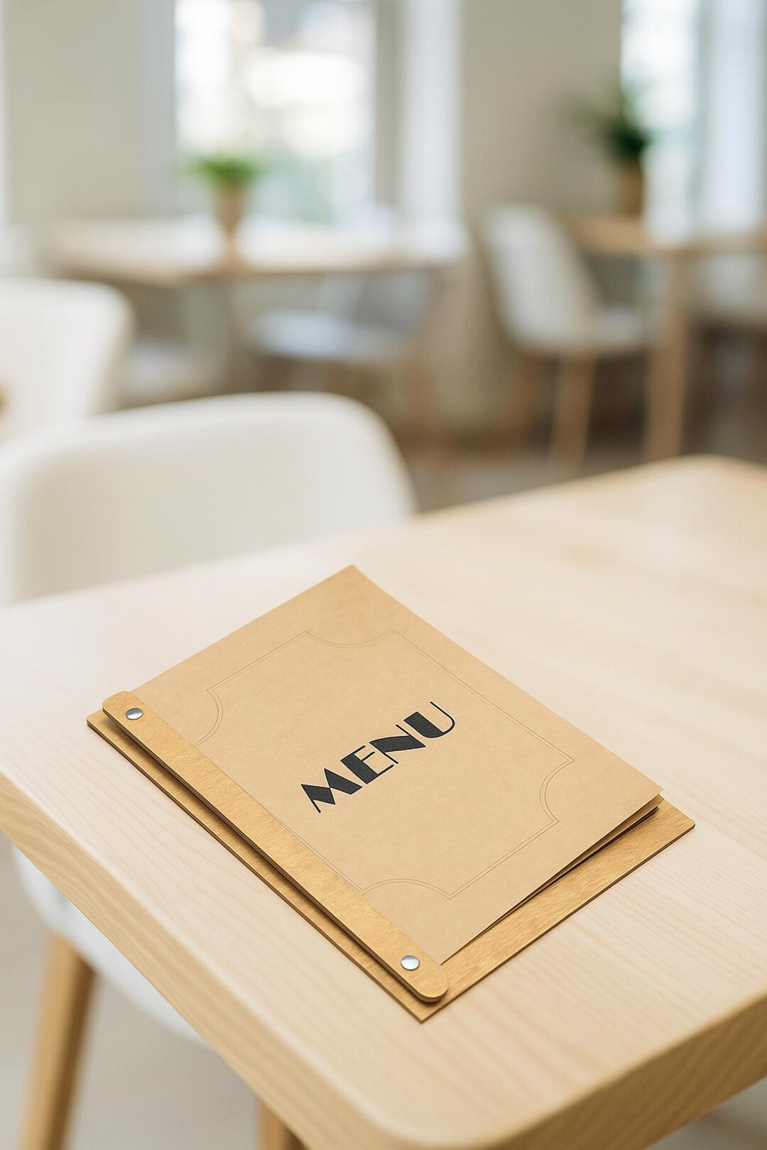 Wooden Restaurant Menu Board, Custom Menu Book Cover Folder With Cards ...