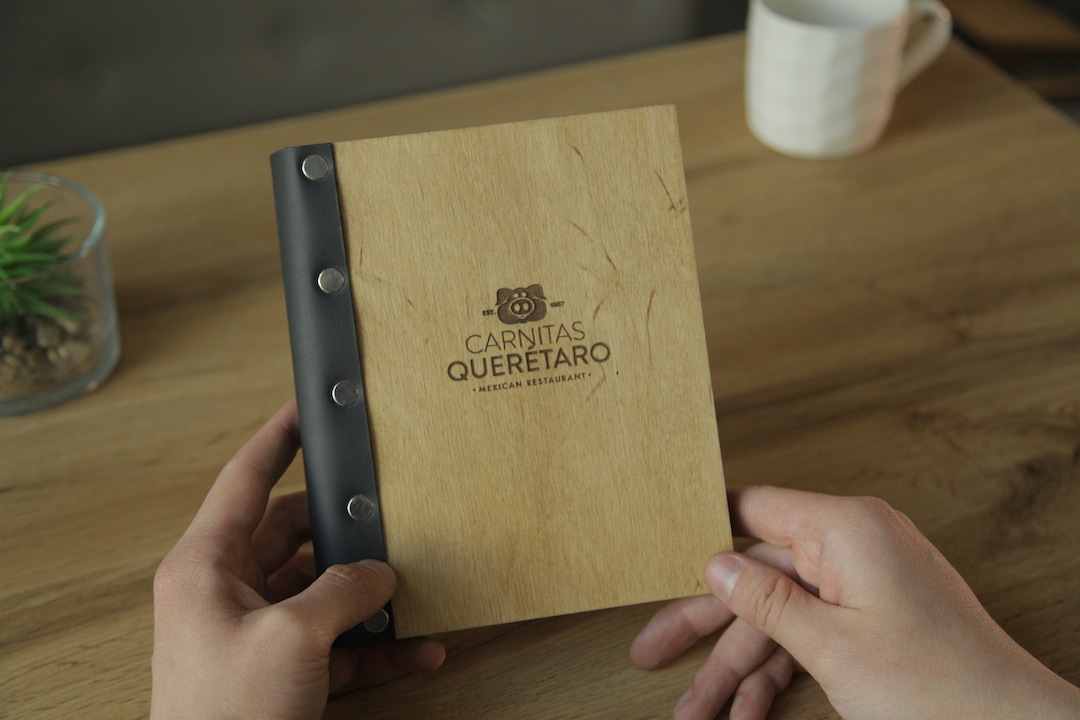 Wooden Menu A5 Format, Menu, Menu Cover, Restaurant Menu Cover, FREE ...