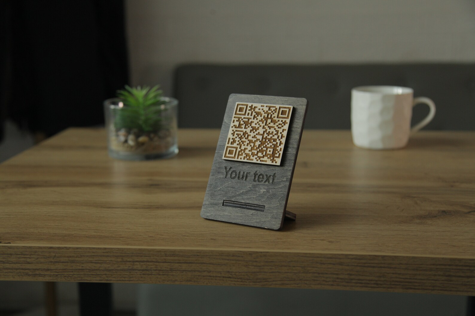 QR Code Menu QR Code Menu Sign Wooden Qr Cod Sign - Etsy