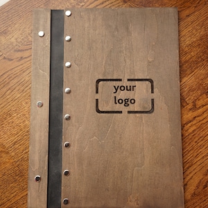 Wood Restaurant Menu, Custom Size Menu Cover, Engraved Menu Cover ...
