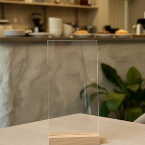 Acrylic Menu Stand, Clear Acrylic Drink Menu Holder, Table Menu Card ...
