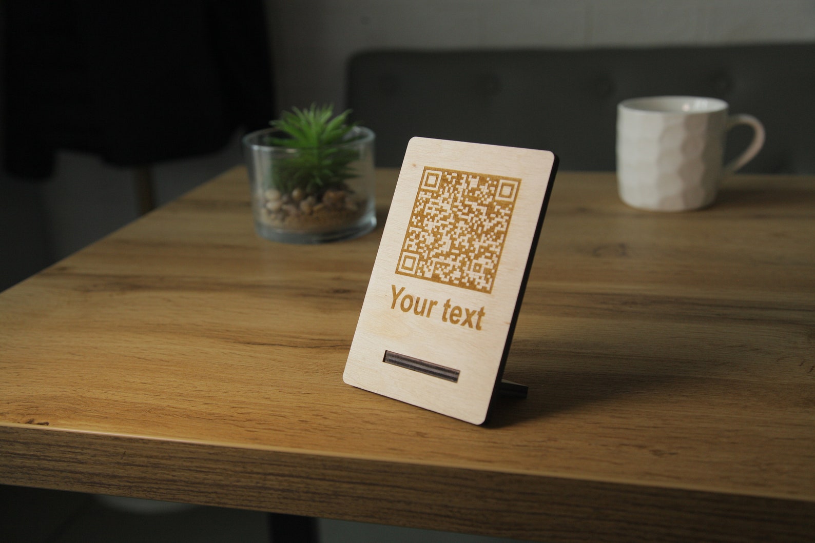 QR Code Menu QR Code Menu Sign Wooden Qr Cod Sign - Etsy