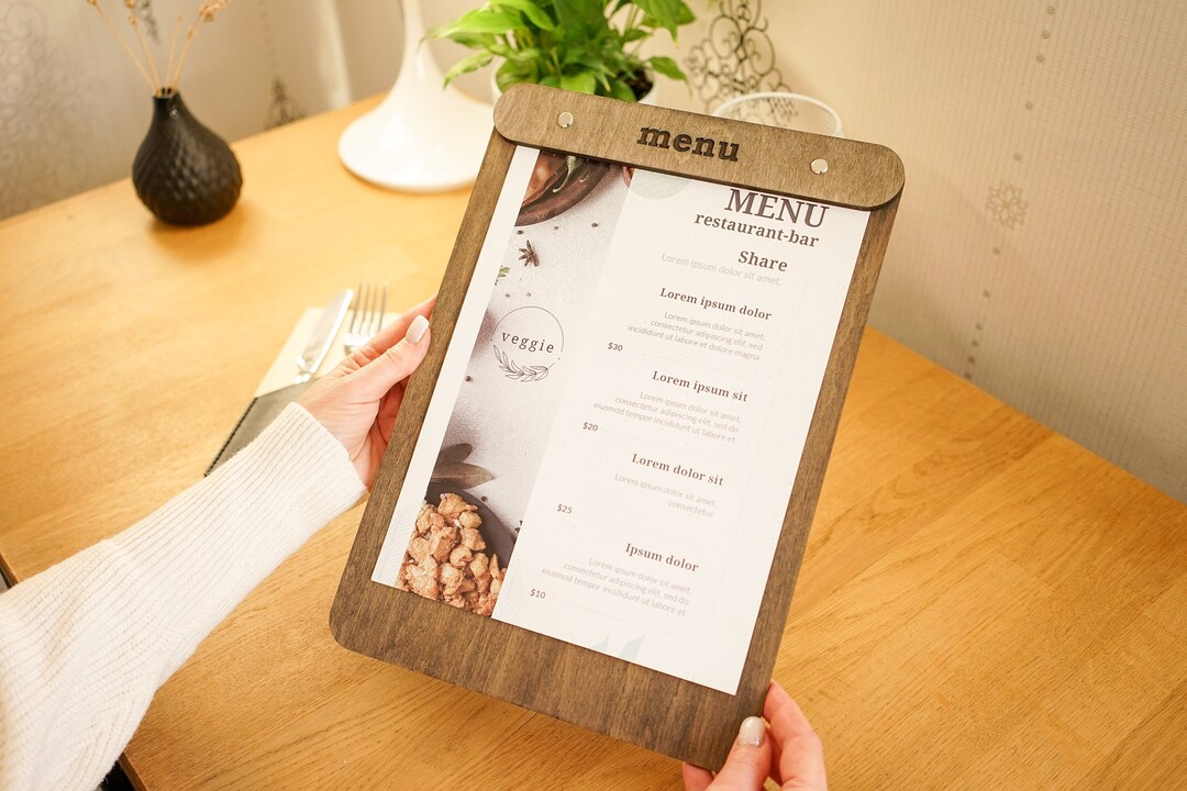 Personalized Menu Board With Free Custom Engraving - Etsy
