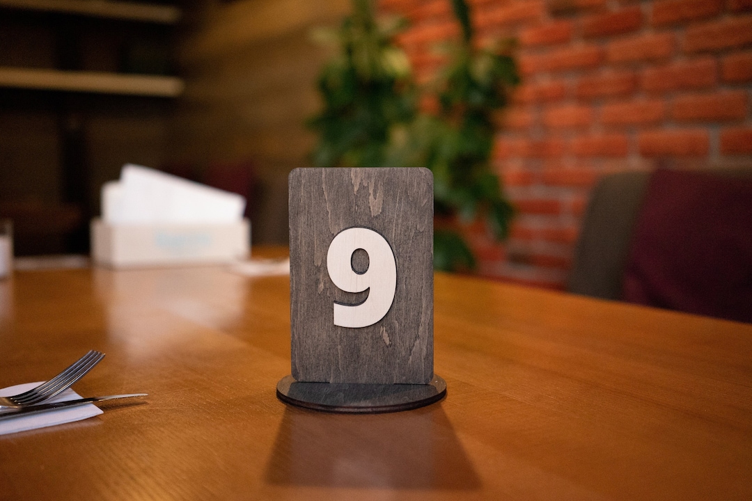 Custom Table Seat Sign With Number, Wedding Seat Sign, Table Numbers ...