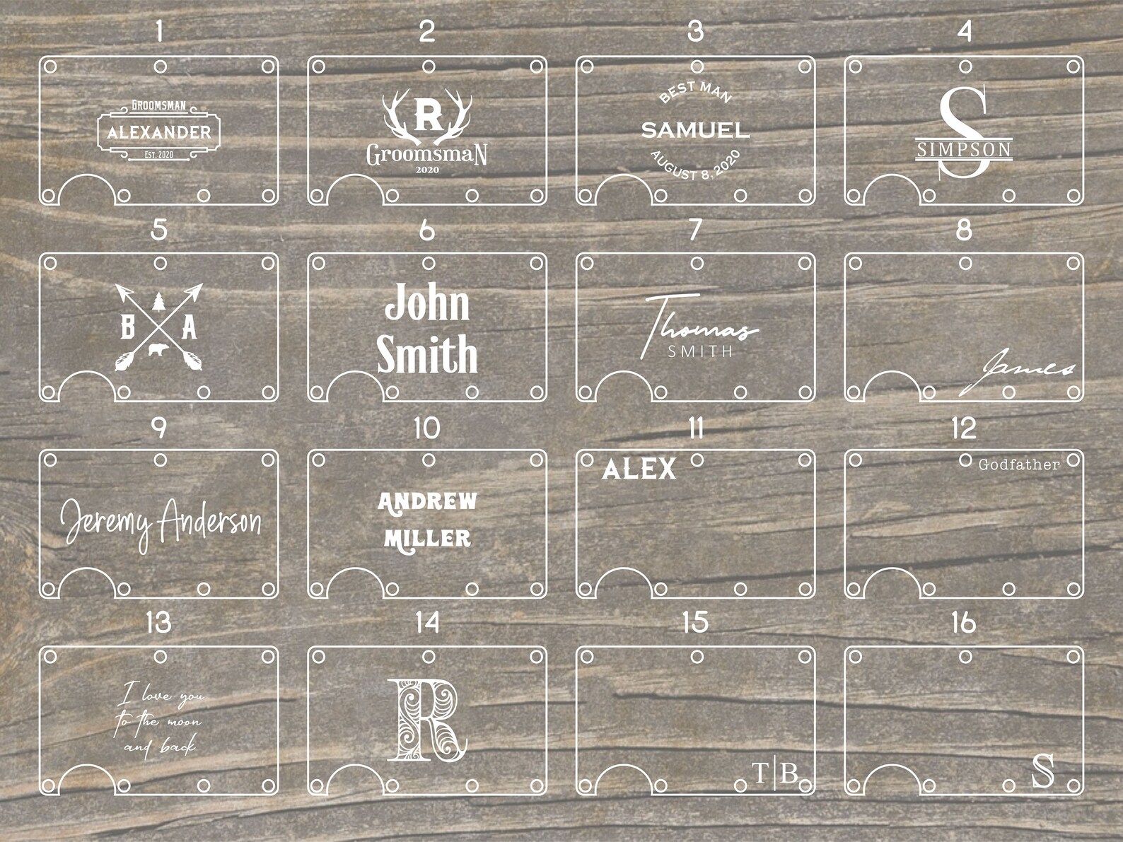 Initial Wallet Mens Monogrammed Mens Wallets Personalized | Etsy