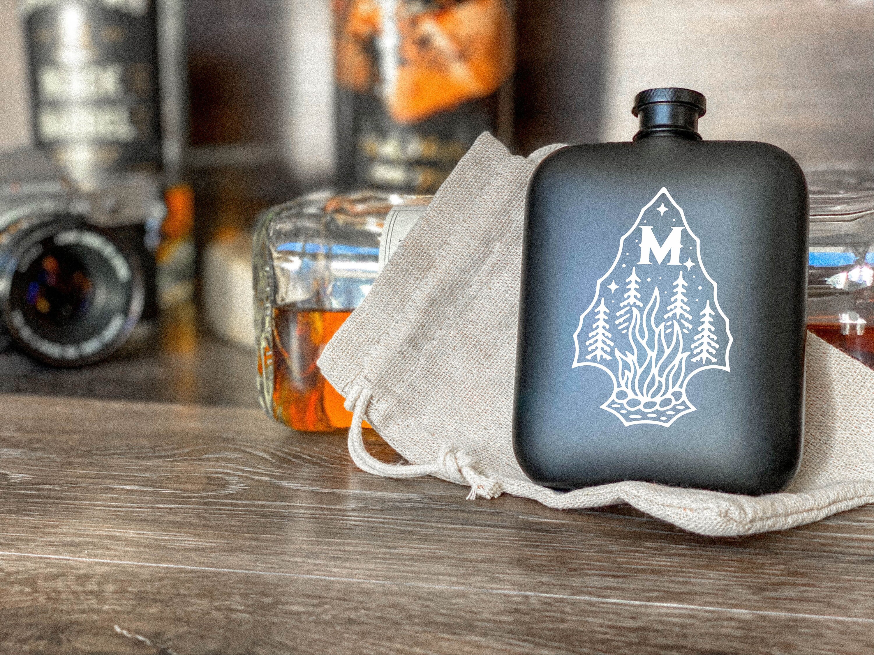Flask for Groomsmen Mens Flask Custom Hip Flask Birthday | Etsy