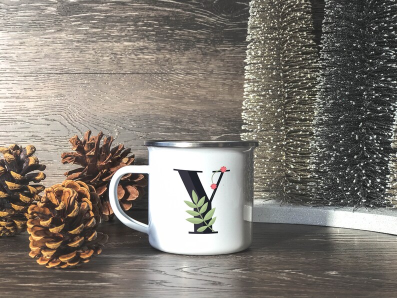 Stay Home Save Lives Enamel Coffee Mug Personalized Mug | Etsy