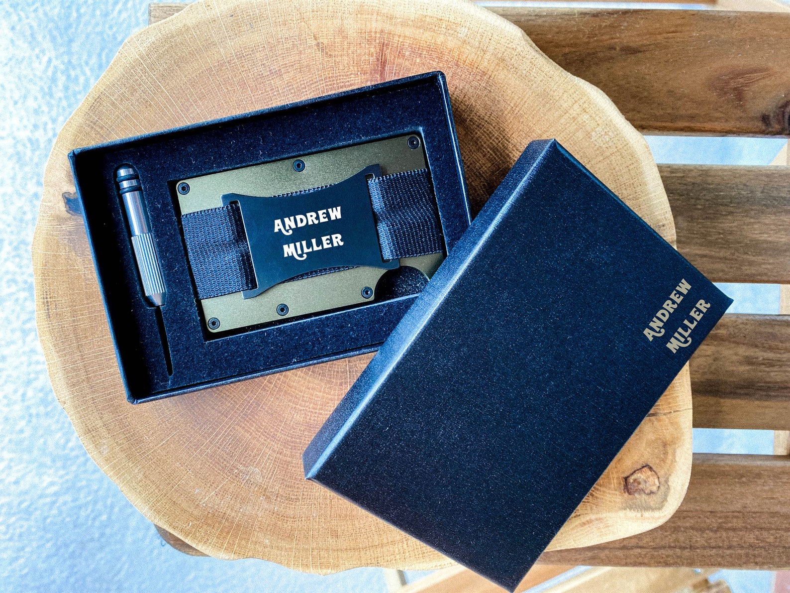 Initial Wallet Mens Monogrammed Mens Wallets Personalized | Etsy