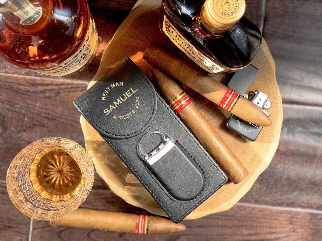 Best Man Cigar Case Gift, Wedding Gift, Humidor Gift For Men, Groomsmen ...