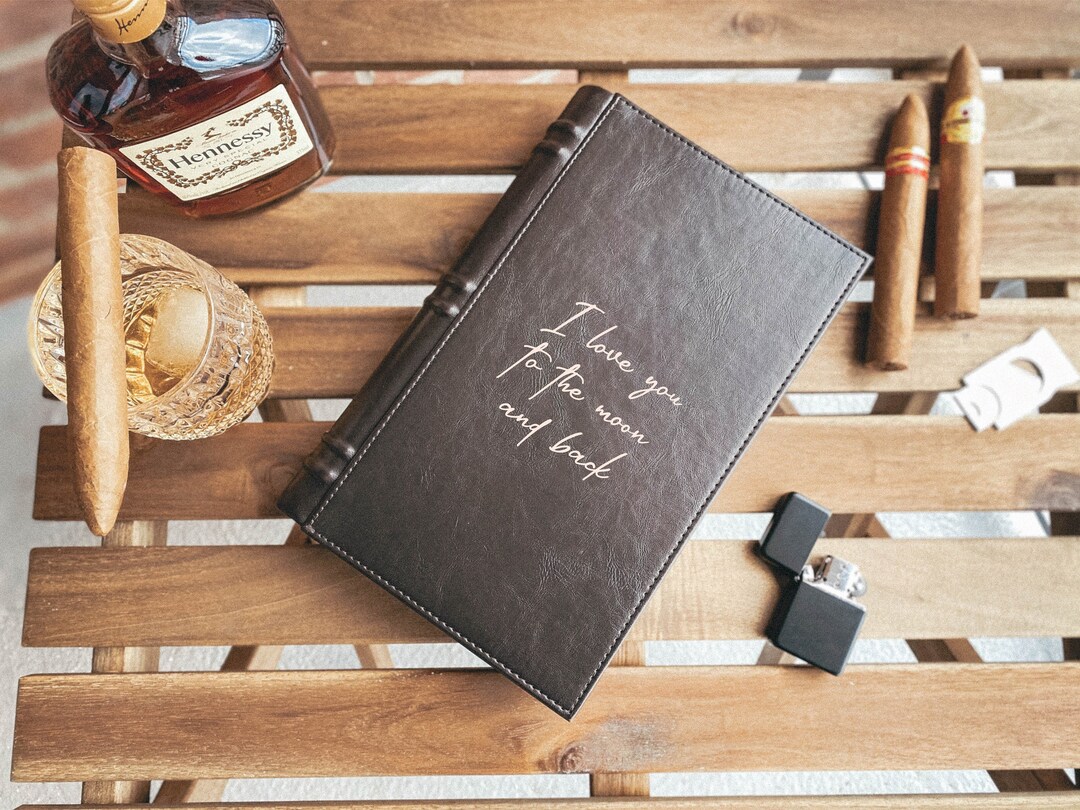 Personalized Cigar Humidor, Engraved Cigar Case, Gift Set, Custom Cigar ...