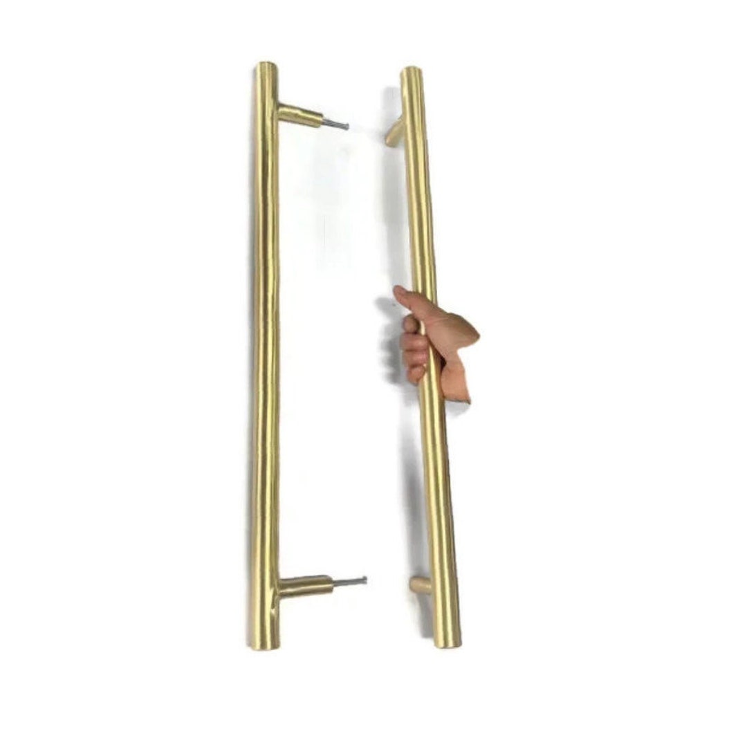 1.1/4 Inch Rod ORDER ONLY 24inch Long Back to Back Rail Brass Plain ...