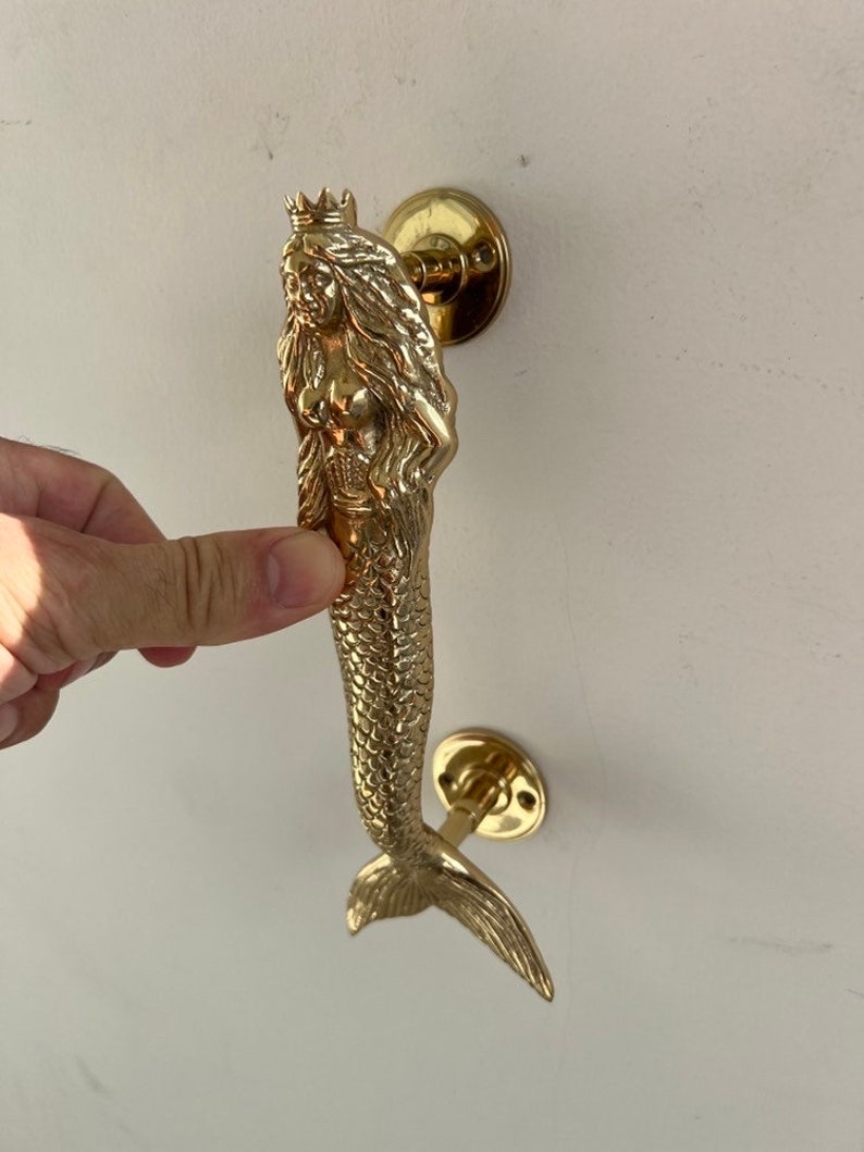 Brass Mermaid Queen Lady Shape 8.1/4 Inch Long Curvy - Etsy