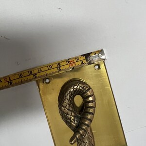 Large Snake FLAT PLATE 101/2 Inch Heavy Cast Brass Python Curly Body ...