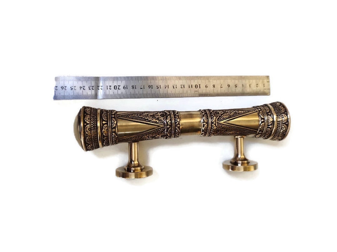 Hidden FIX Brass 10 Inch Small Version Gorgeous Engraved Pattern Long ...