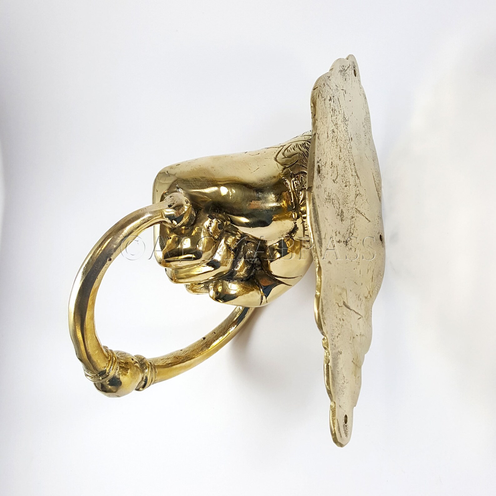 2 Heavy Brass Ring Pull BANGER 17cm Vintage Old Style Hand | Etsy