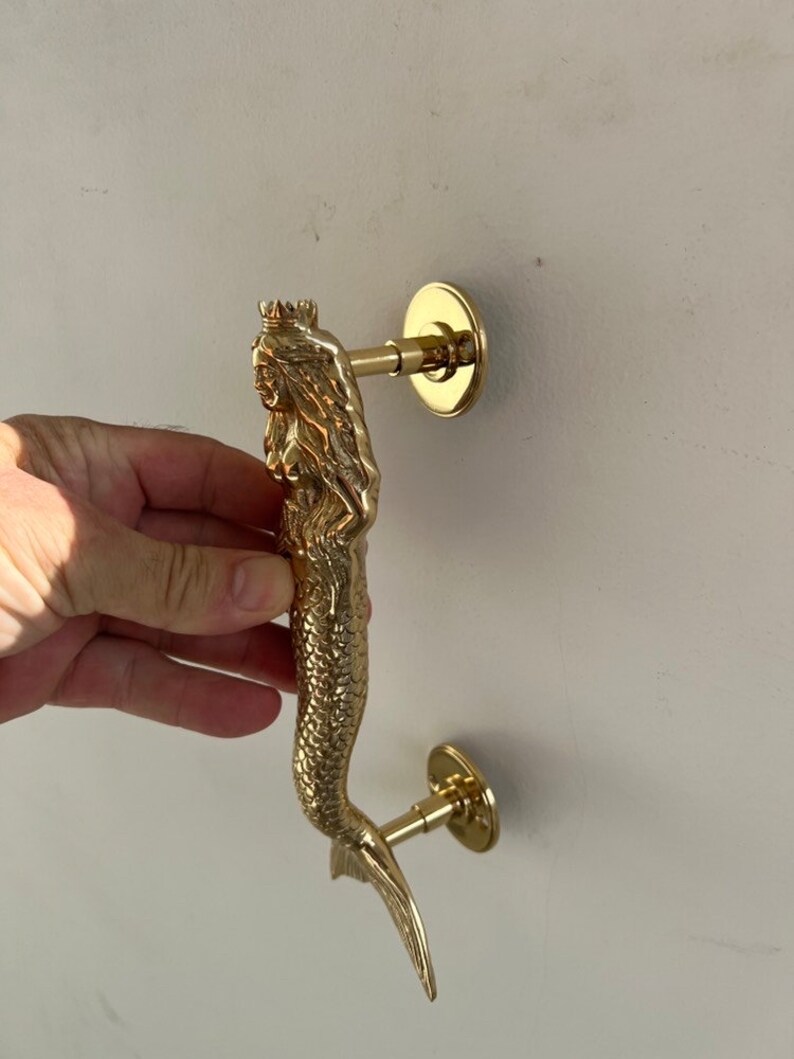 Brass Mermaid Queen Lady Shape 8.1/4 Inch Long Curvy - Etsy