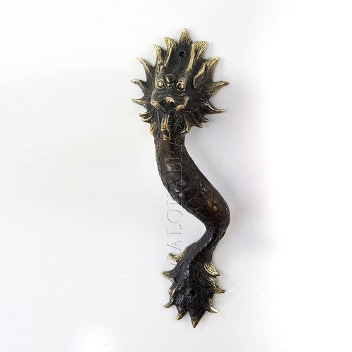 Bronze Dragon Door Handle Door Pull - Etsy