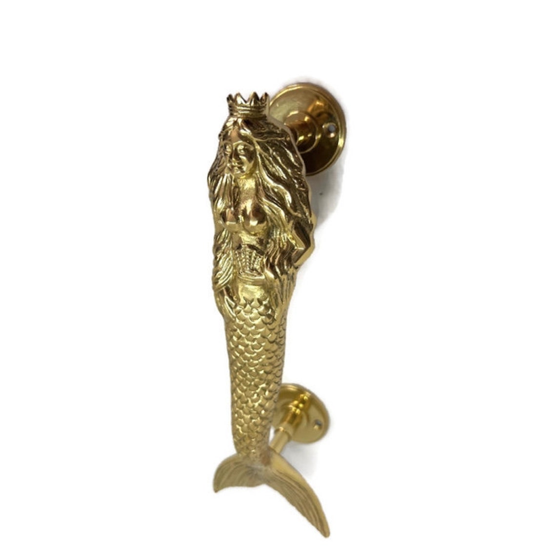 Brass Mermaid Queen Lady Shape 8.1/4 Inch Long Curvy - Etsy
