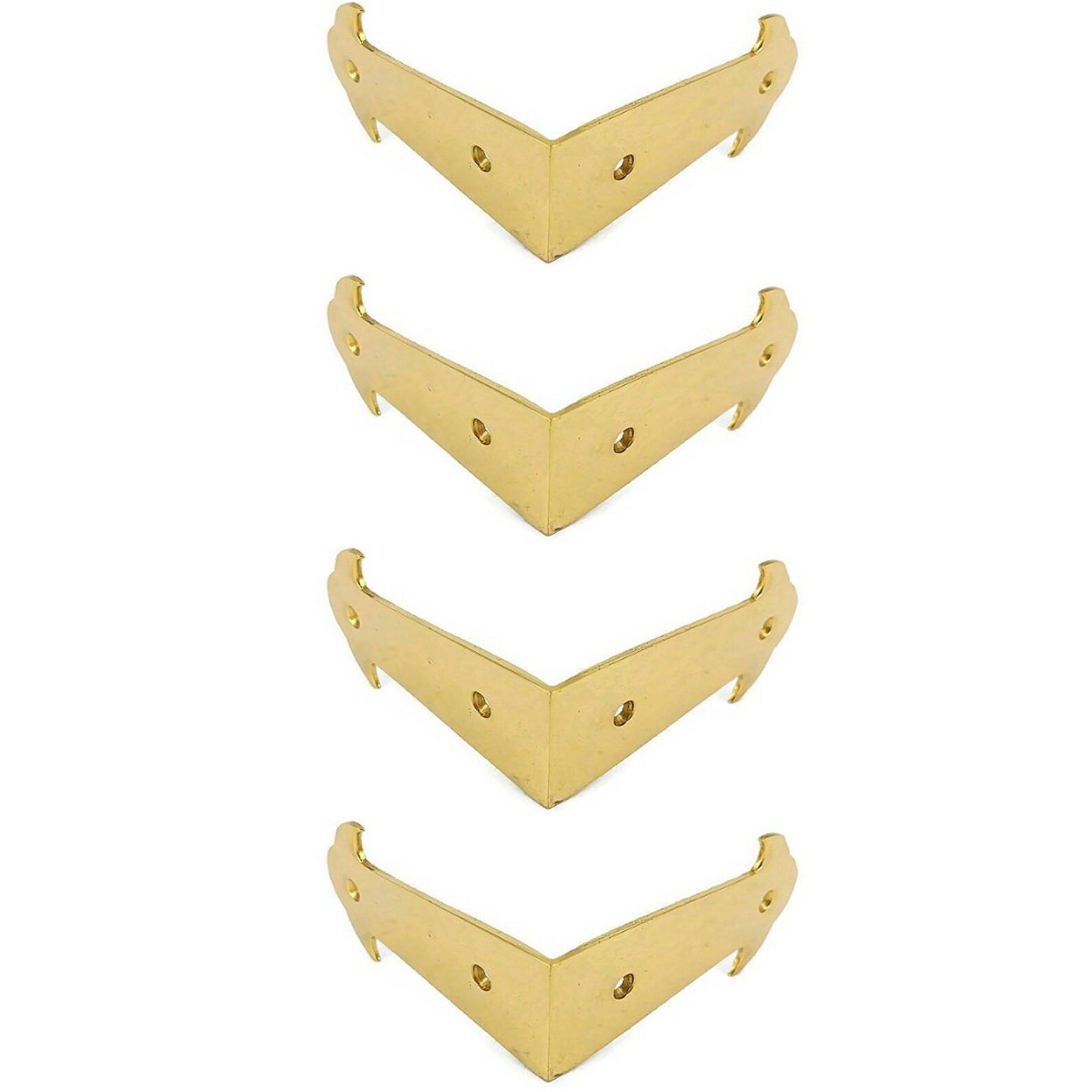 4 Solid Brass Small 4 Inch Box Corner Table Support - Etsy