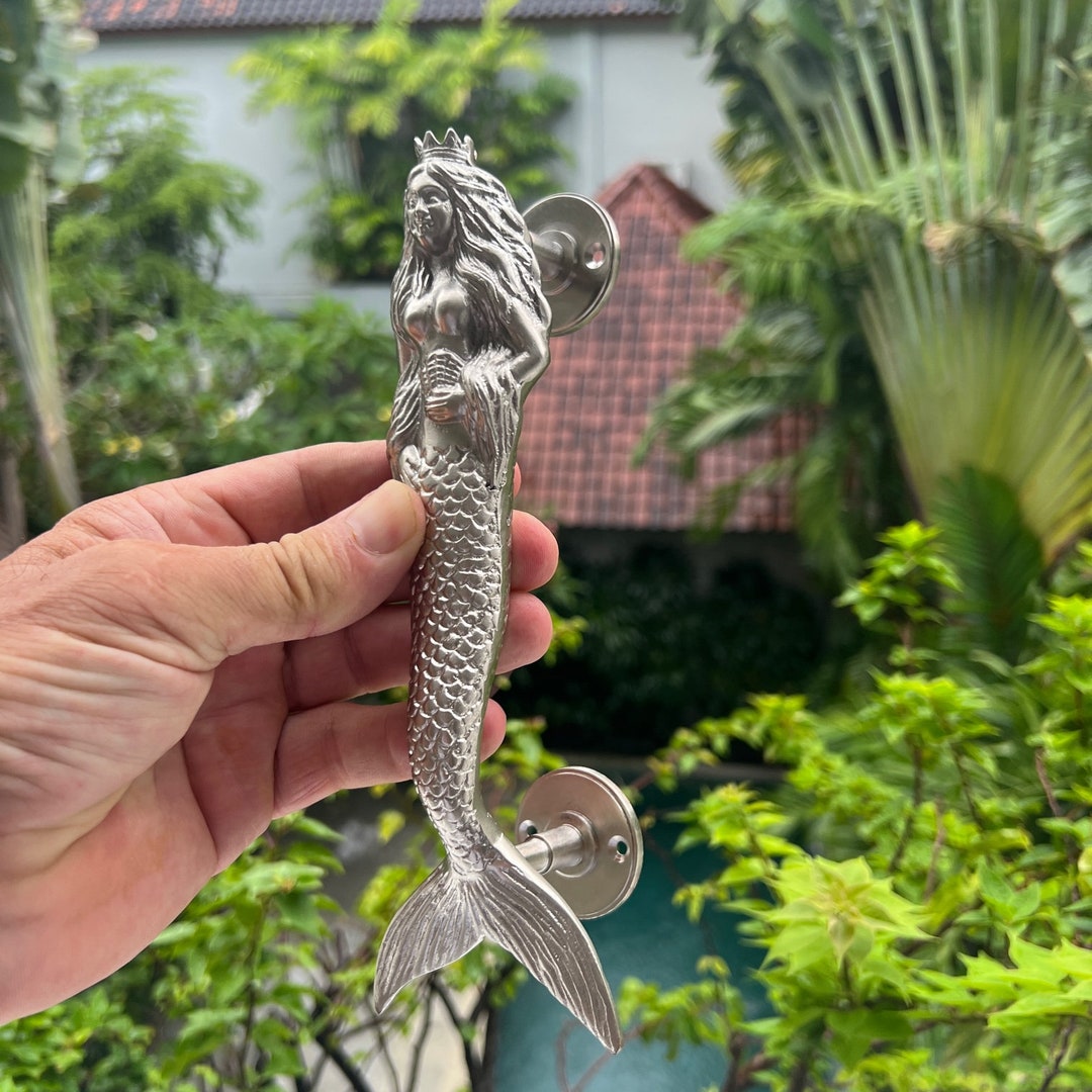 Brass Mermaid Queen Lady Shape 8.1/4 Inch Long Curvy Heavy Brass ...