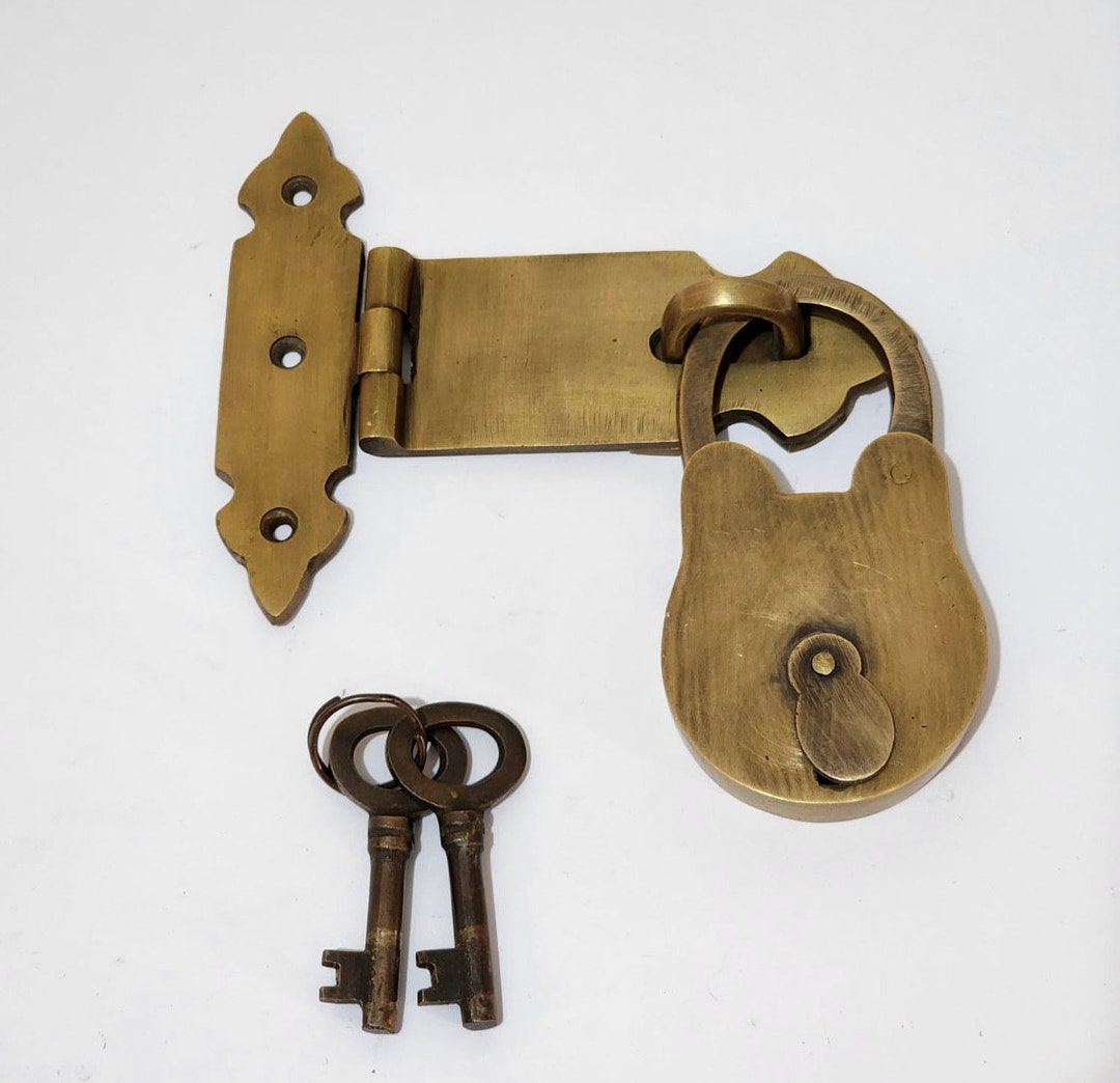 Large Chest Box Lock 12.7 Cm PLAIN Design Latch Vintage Old Style House ...