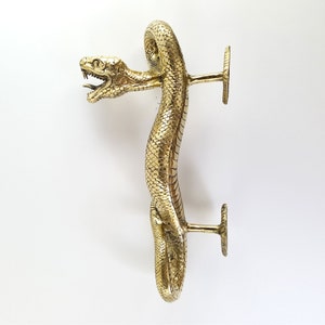 ON SALE 2 Large Amazing Python Curly Body Old Style Snake Door Pull ...