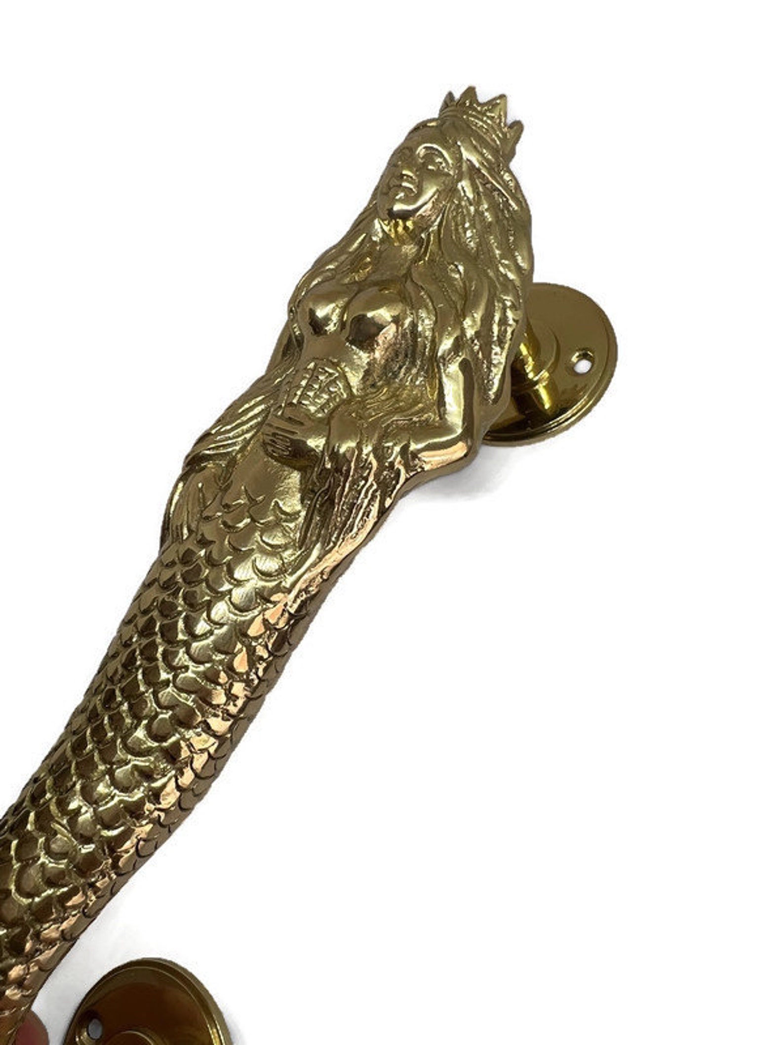 Brass Mermaid Queen Lady Shape 8.1/4 Inch Long Curvy - Etsy