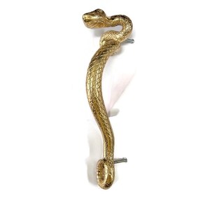 Large Snake FLAT PLATE 101/2 Inch Heavy Cast Brass Python Curly Body ...