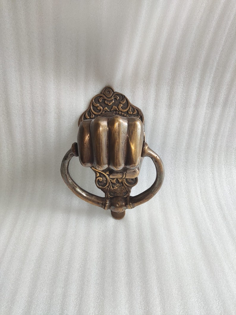 2 Heavy Brass Ring Pull BANGER 17cm Vintage Old Style Hand - Etsy