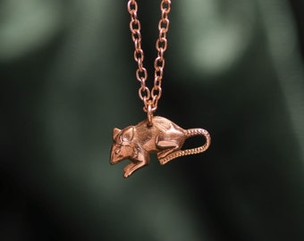 Rat Necklace Pendant Silver Tone Pet Rats Cute Animal - Etsy