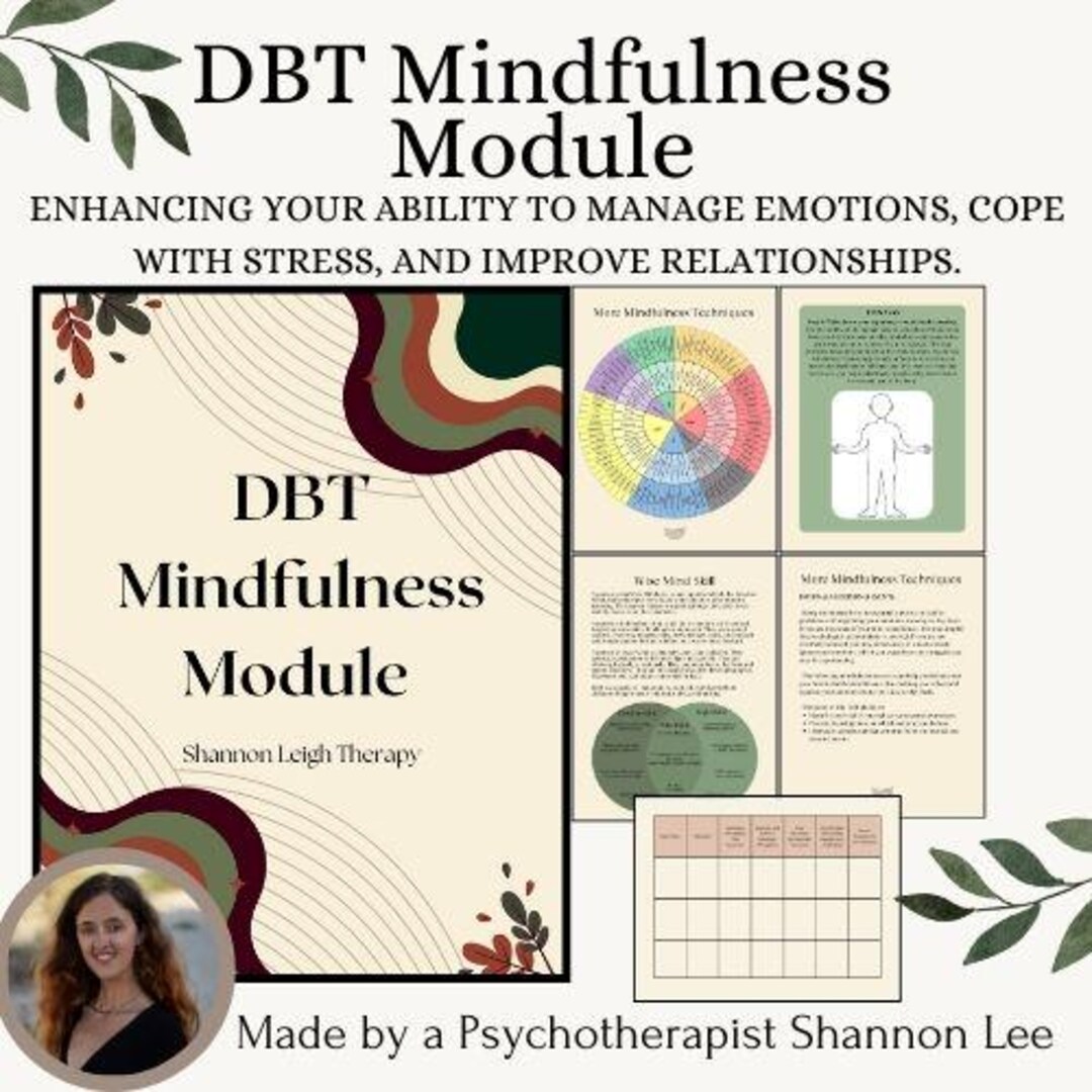 DBT Mindfulness Module Handbook - Etsy