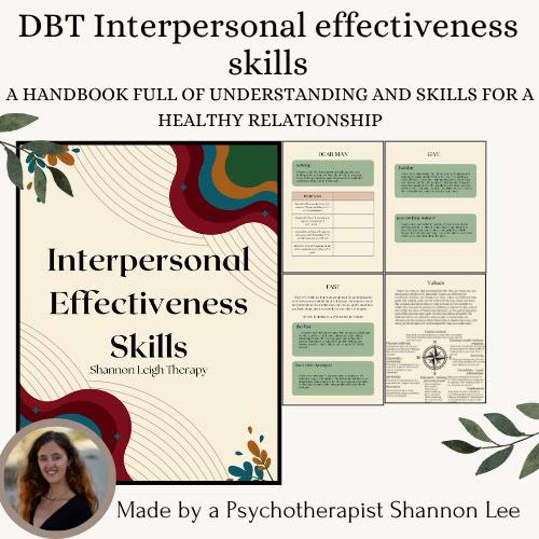 DBT Interpersonal Effectiveness Module Handbook - Etsy
