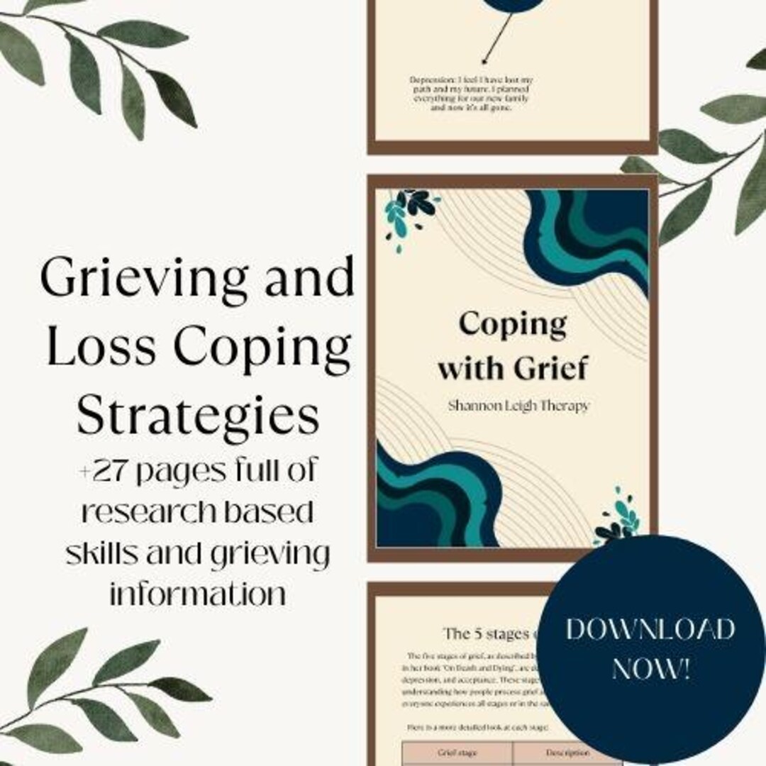 Grief and Loss Journal: Cognitive Behavioural Therapy Coping Strategies ...