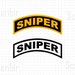 Army Sniper Tab SVG Vector Cutfile - Etsy