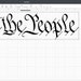 We the People Constitution Preamble SVG Vector PNG - Etsy