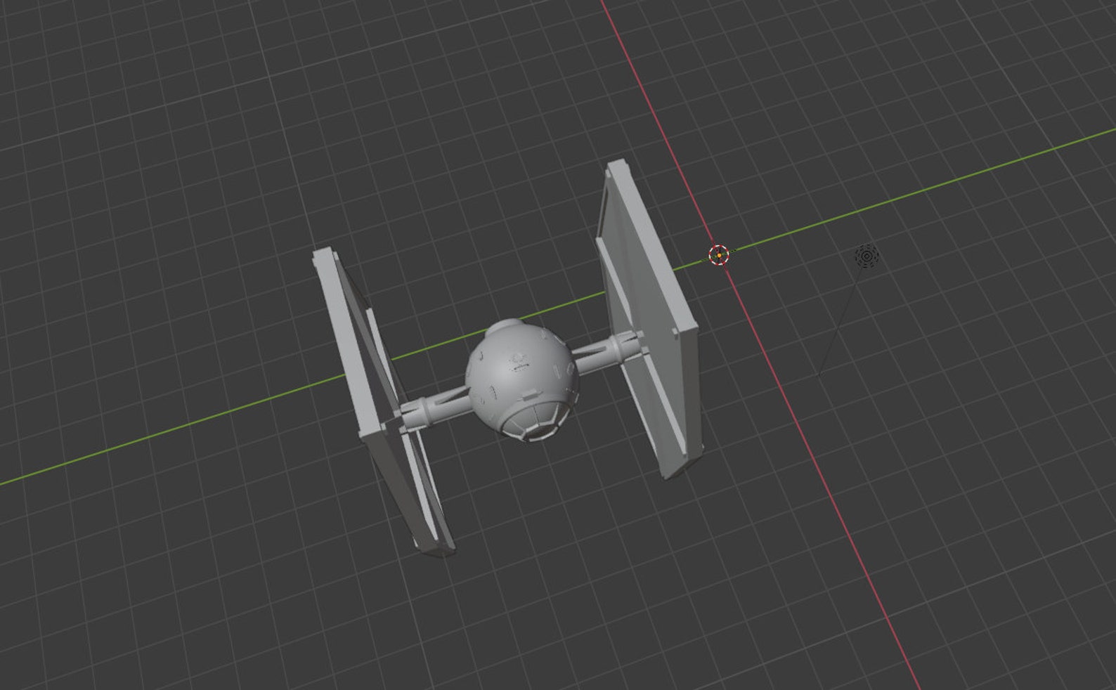Tie Fighter OBJ STL 3D Print File - Etsy