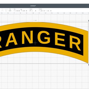 Army Ranger Tab SVG Vector Cut File - Etsy México