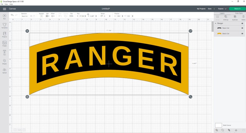 Army Ranger Tab Svg Vector Cut File Etsy