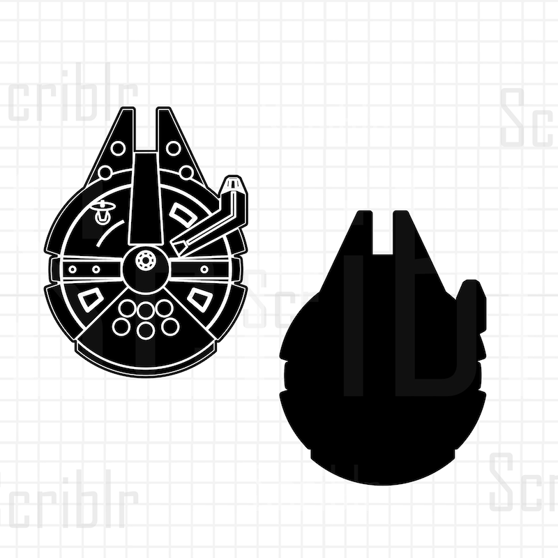 Millennium Falcon Svg - Etsy UK