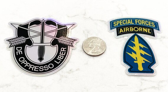 US Army Special Forces Holographic Stickers | Etsy