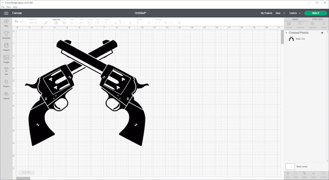 Colt 45 Western Gun SVG Cutfile PNG - Etsy