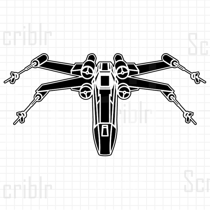 Star Wars X-wing SVG JPG PNG - Etsy