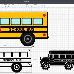 School Bus Vector SVG PNG Cutfile - Etsy