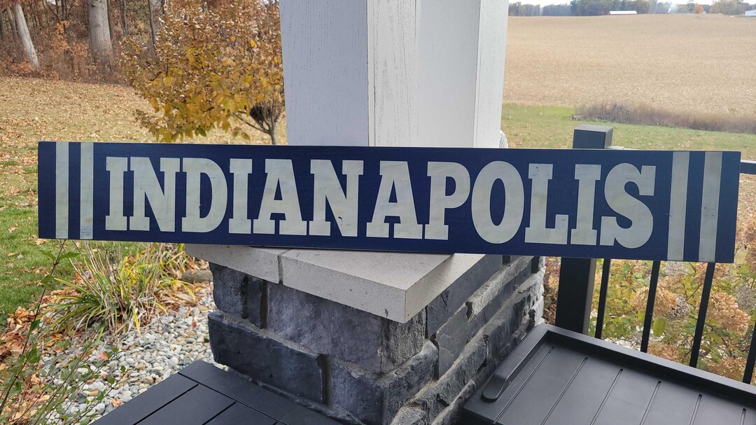 Indianapolis Colts Sign Distressed - Etsy