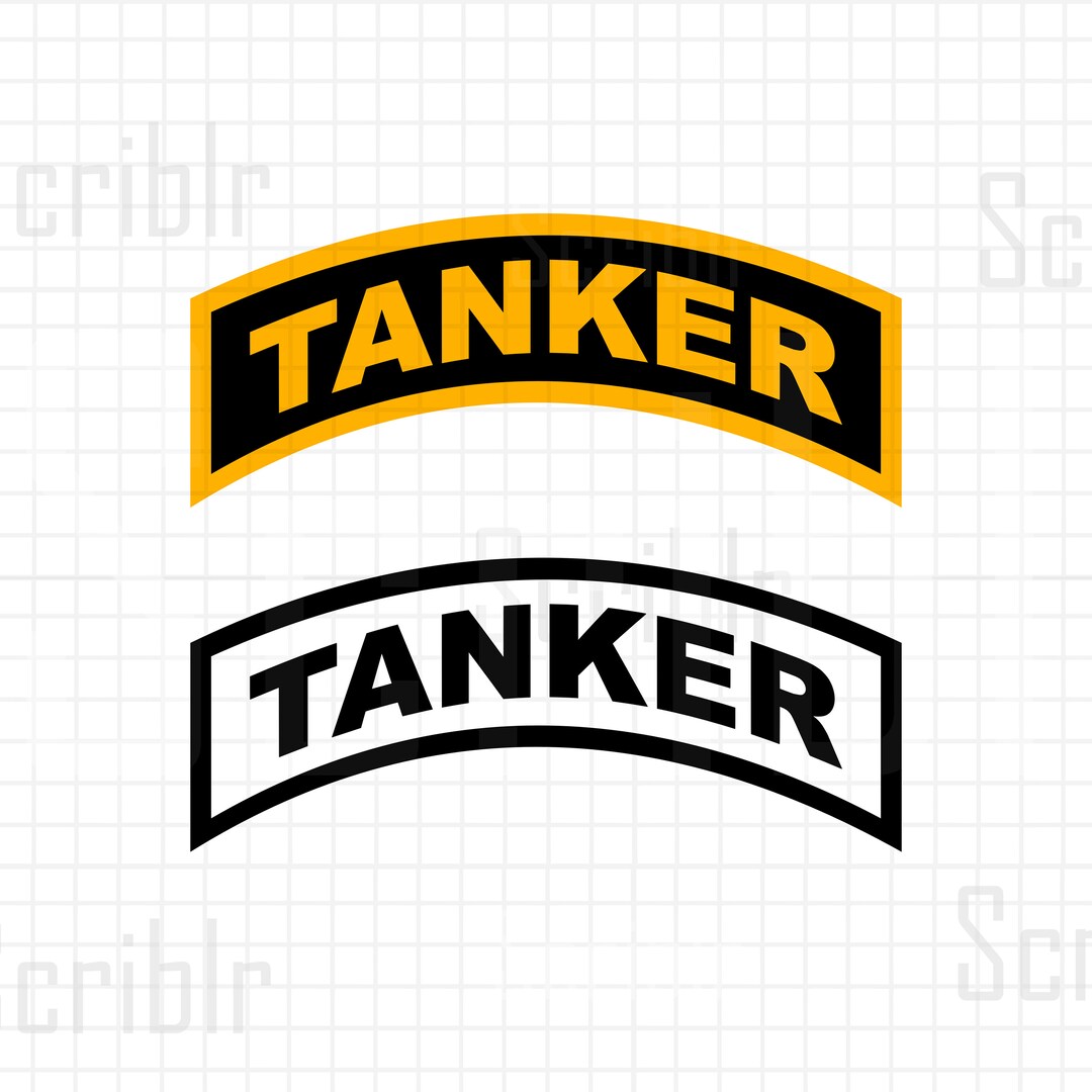Army Tanker Tab SVG Vector Cutfile - Etsy