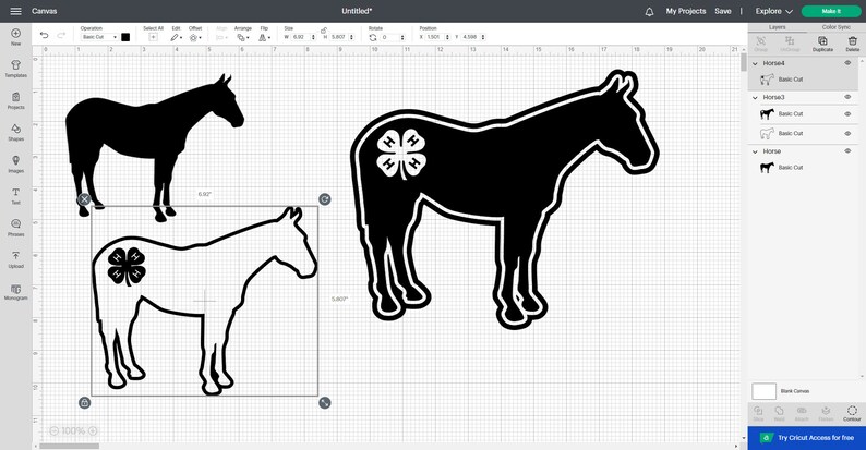 4H Horse SVG Vector PNG - Etsy