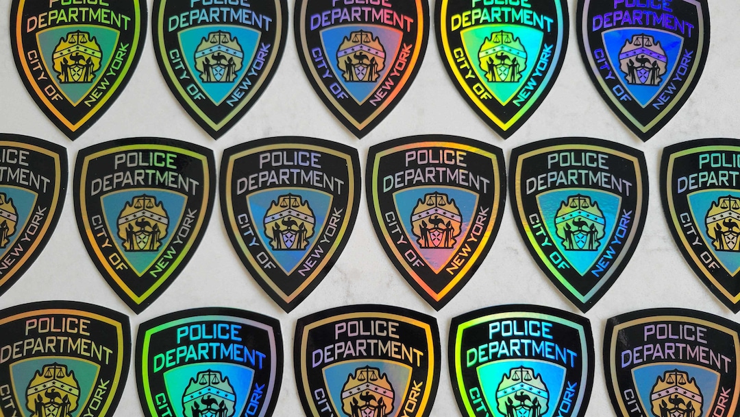 NYPD New York Police Department Holographic Sticker - Etsy