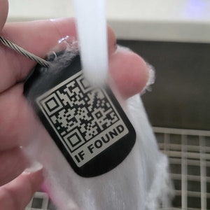 Aluminum Waterproof QR Code Luggage Key Tag Laser Etched - Etsy