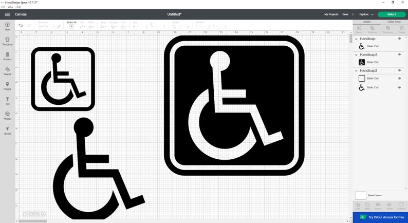 Handicap Vector SVG PNG Cutfile - Etsy