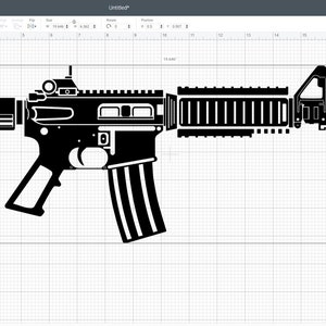 M4 AR15 Assault Rifle SVG Vector PNG - Etsy